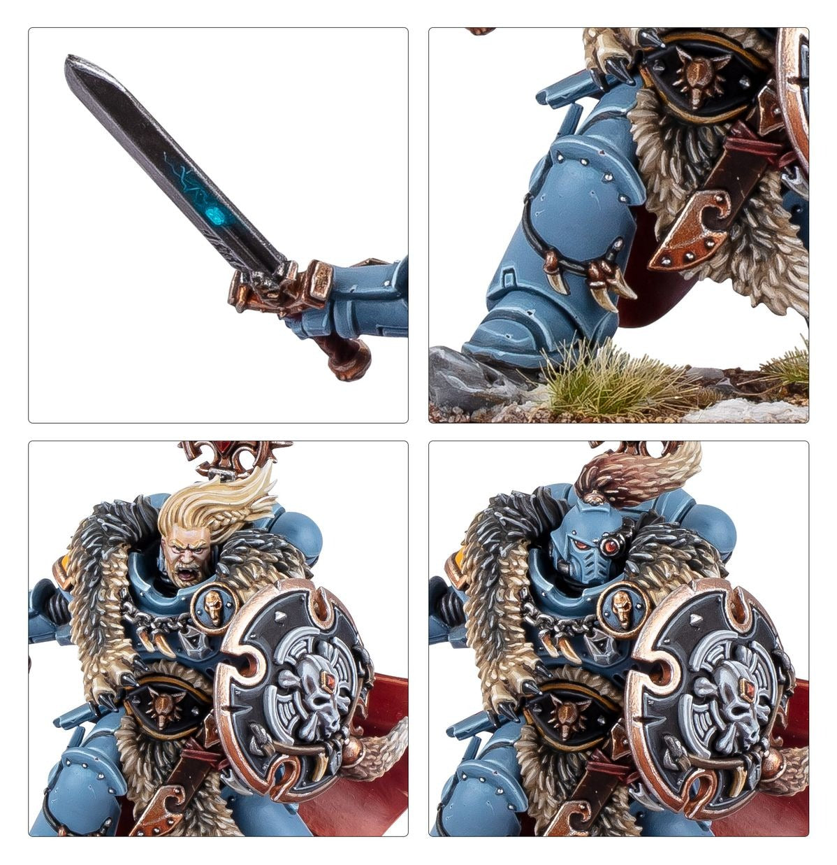 Warhammer 40k: Space Wolves: Wolf Guard Battle Leader – Scroll and ...